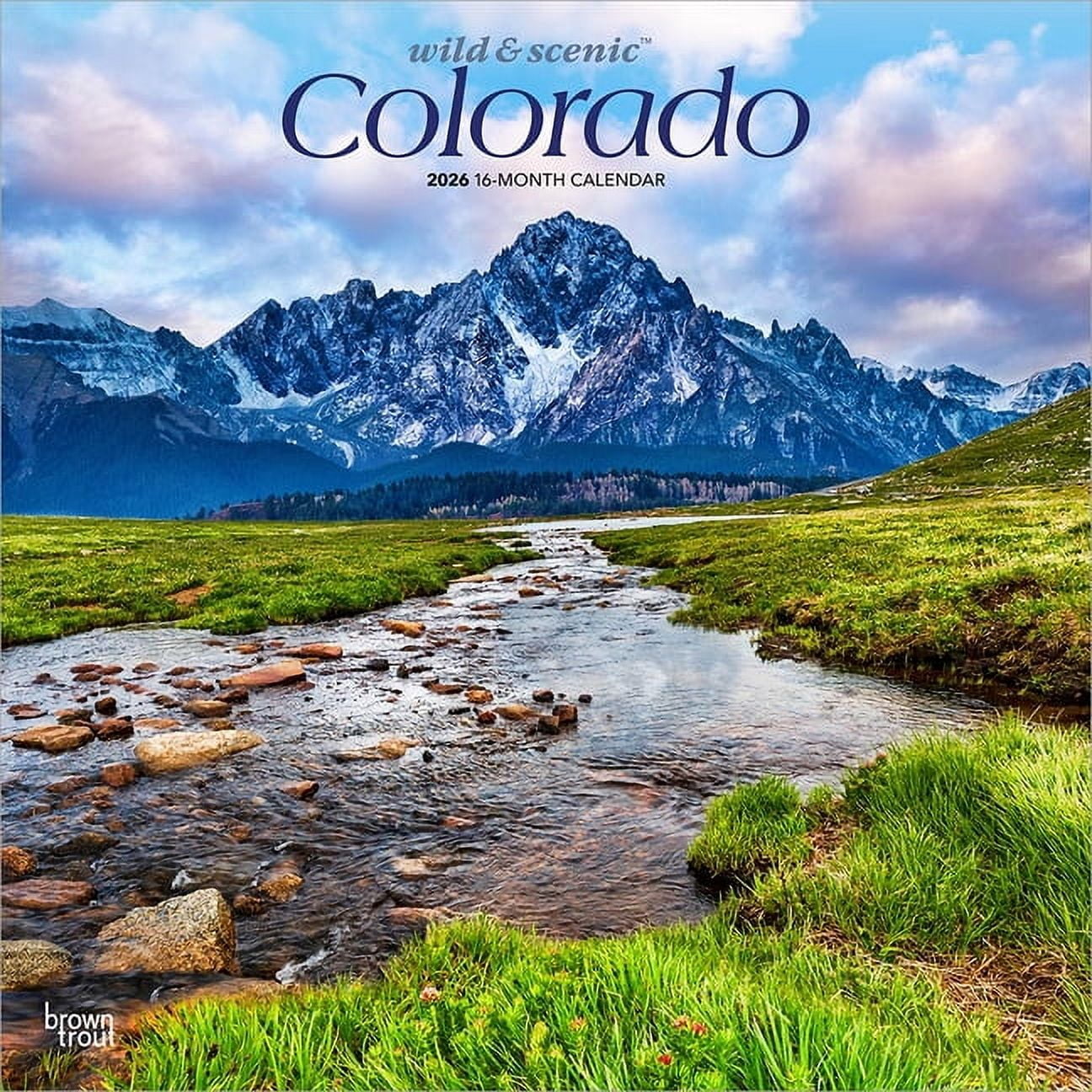 Colorado Wild & Scenic 2026 12 X 24 Inch (Hanging) Monthly Square Wall ...