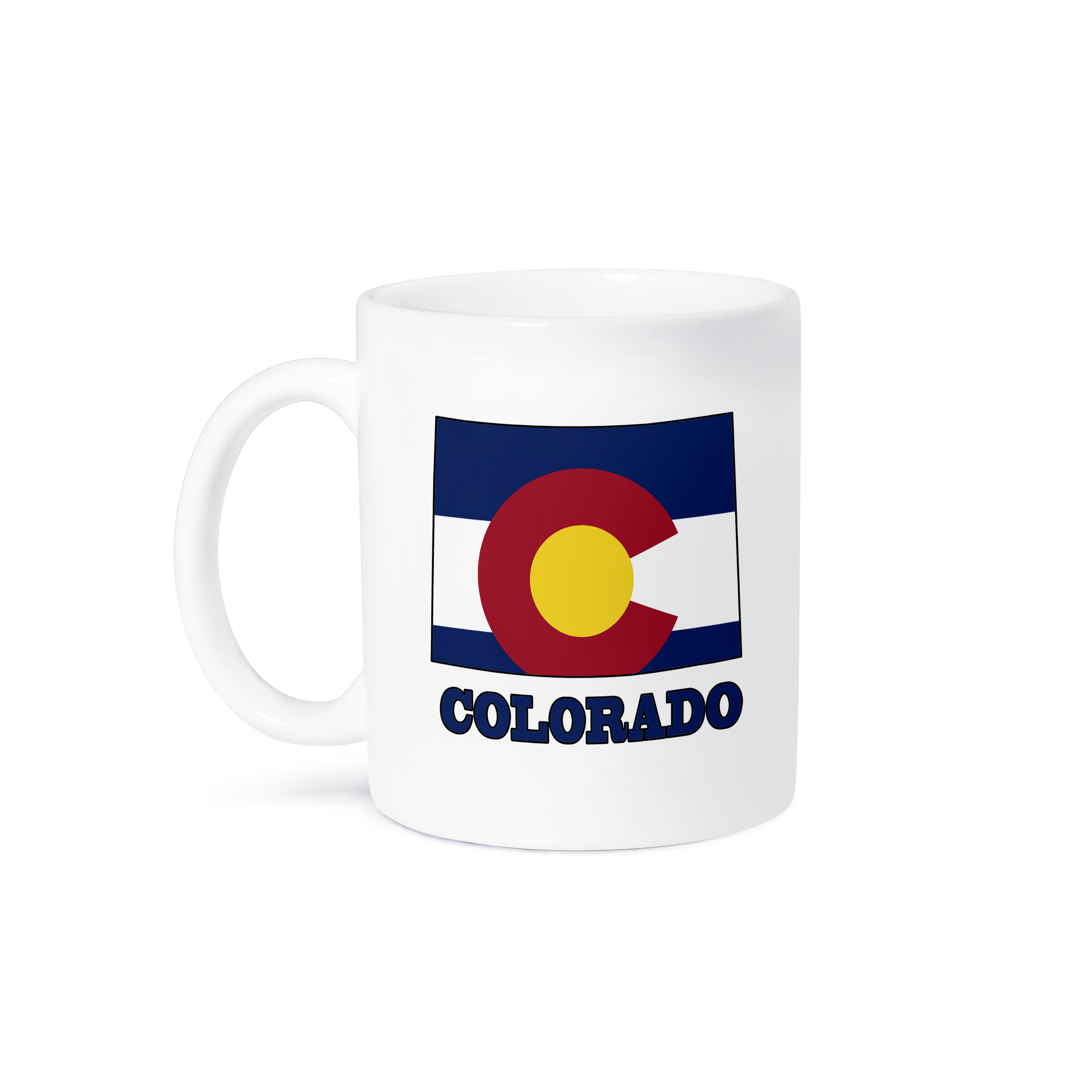 3dRose, Colorado state flag in the outline map and letters of Colorado ...