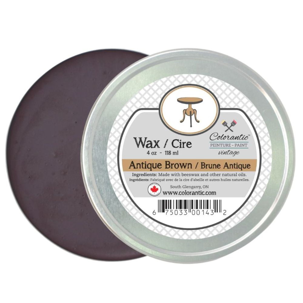 Colorantic | ANTIQUE BROWN Furniture Paint Wax | Chalk Paint for ...