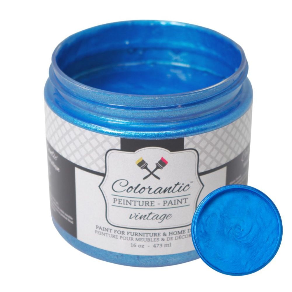 Colorantic | Furniture Blue Metallic Chalk Paint | Arts and Craft DIY ...