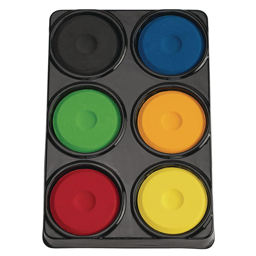 Colorations 6 Bold Color Tempera Paint Cakes in Tray - Walmart.com