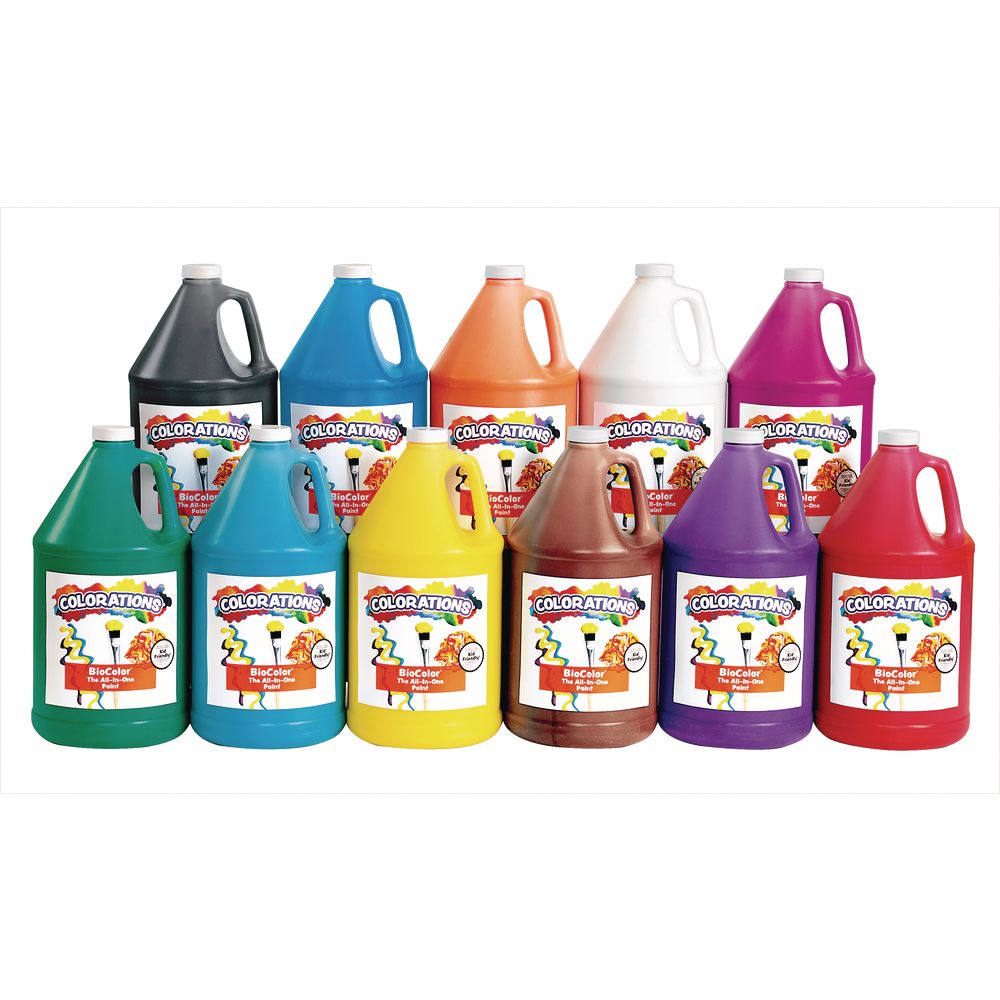 Colorations BioColor The All-in-One Paint - Set of 11, Gallon - Walmart.com