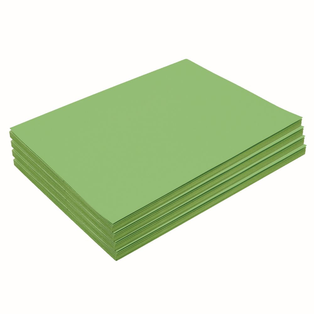 Colorations Bright Green 9" x 12" Heavyweight Construction Paper Pack ...