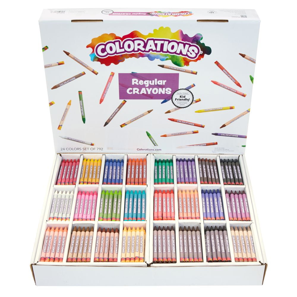 Colorations Class Pack Regular Crayons - Set of 792 - Walmart.com