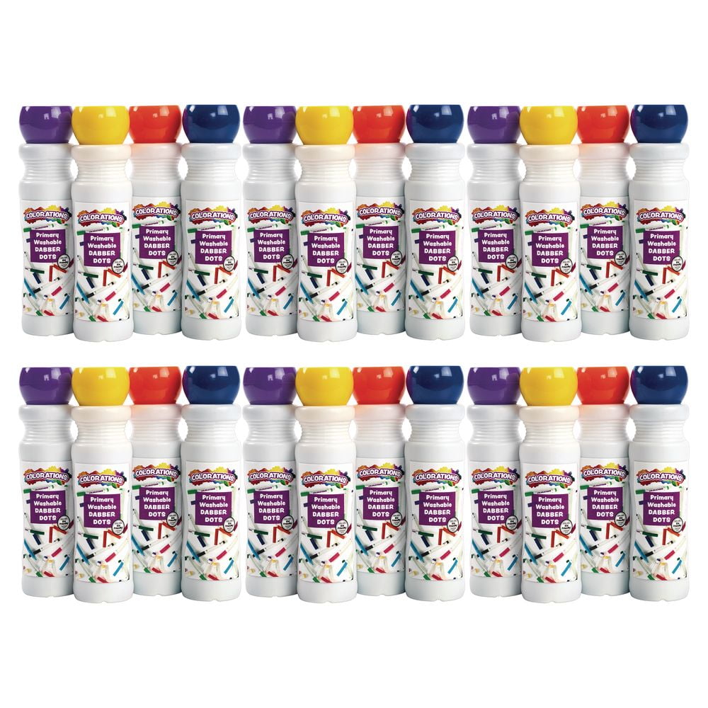 Colorations Dabber Dot Markers 4 Colors - Set of 24 - Walmart.com