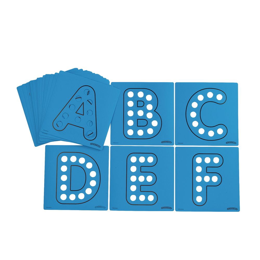 Colorations Dabber Dot Stencil Set Upper Case Alphabet, 26 Piece ...