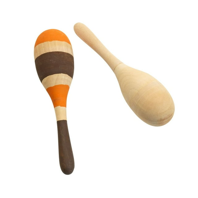 Colorations Decorate Your Own Wooden Maracas - Set of 12 - Walmart.com