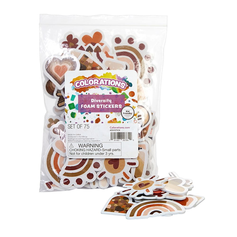 Colorations Diversity Stickers - Set of 75 - Walmart.com