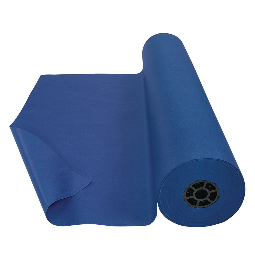 Colorations Dual Surface Paper Roll - Dark Blue 36\" x 1000' - Walmart.com