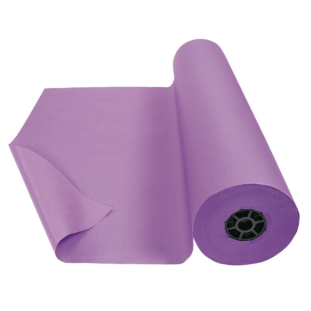 Colorations Dual Surface Paper Roll - Purple 36\" x 1000' - Walmart.com
