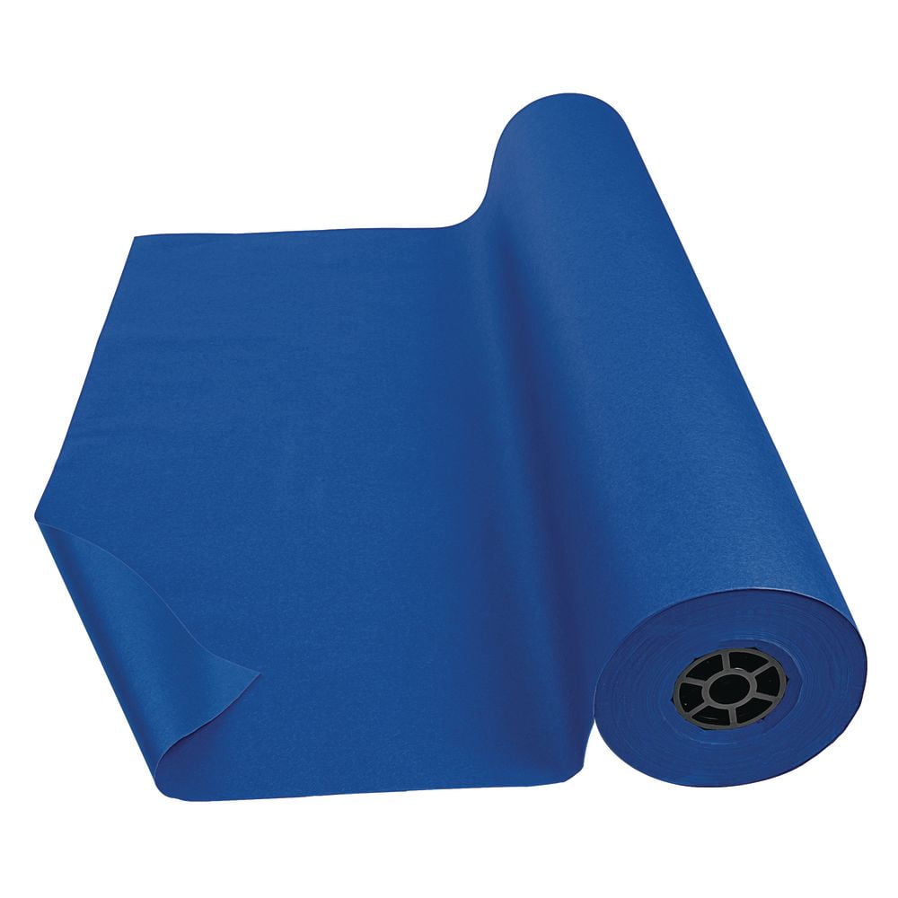 Colorations Dual Surface Paper Roll - Royal Blue 36\" x 1000' - Walmart.com