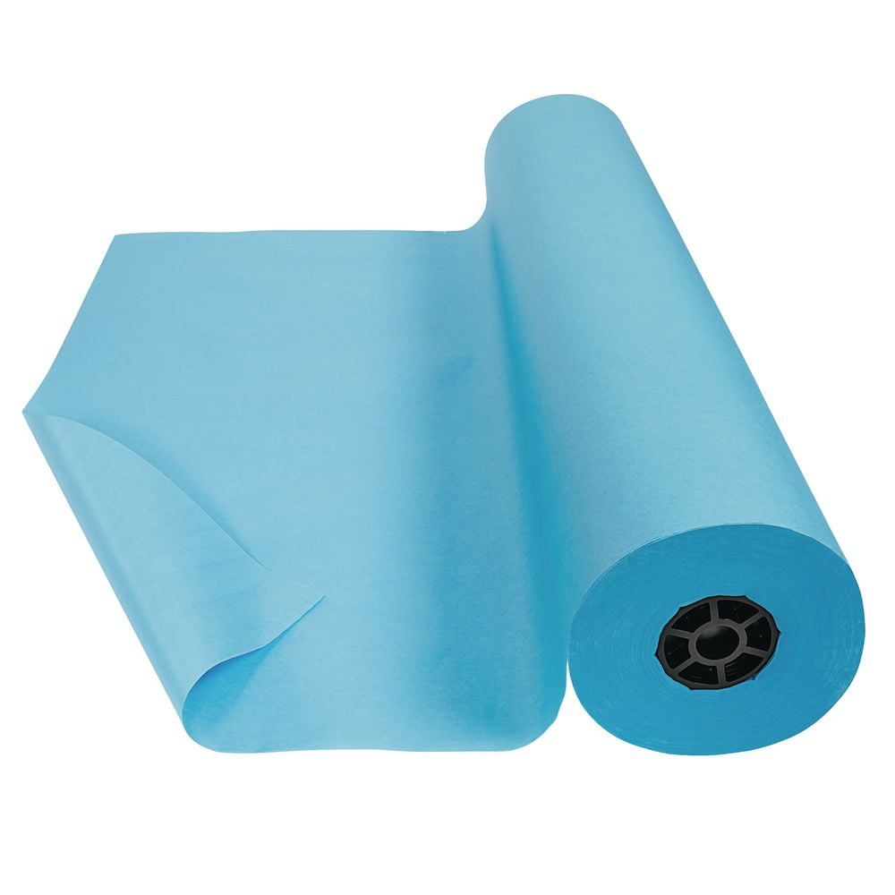 Colorations Dual Surface Paper Roll - Sky Blue 36\" x 1000' - Walmart.com
