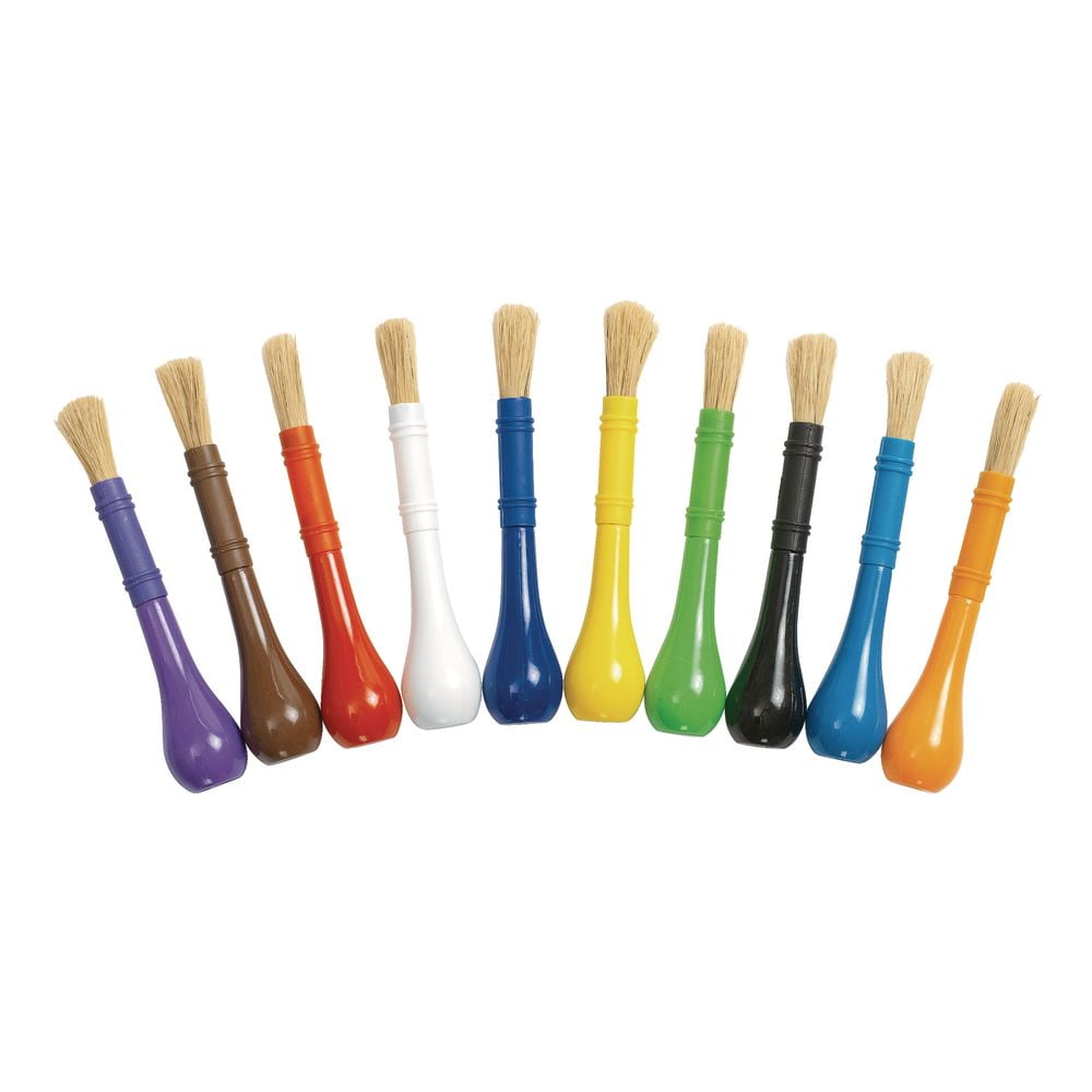Colorations Easy-Grip Paint Brushes - Set of 10 - Walmart.com