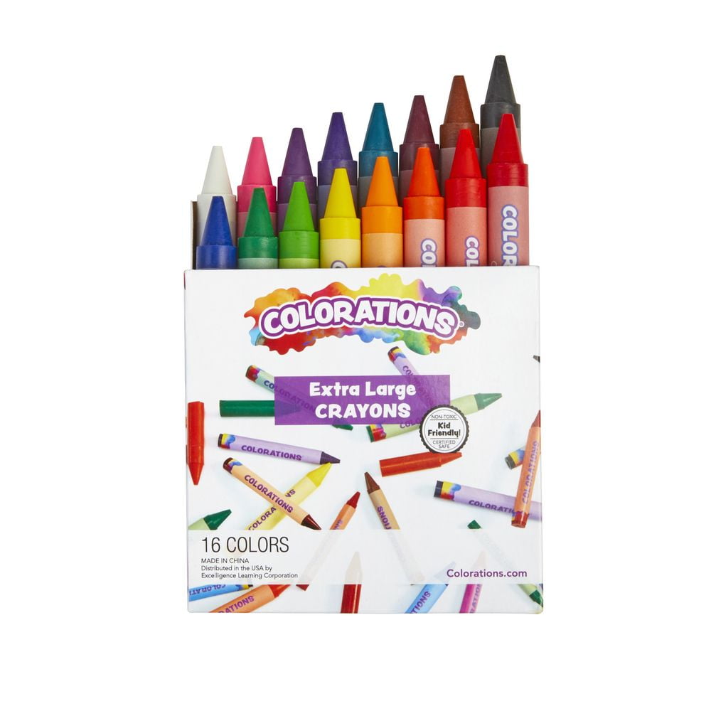 Colorations Extra-Large Crayons - Set of 16 - Walmart.com
