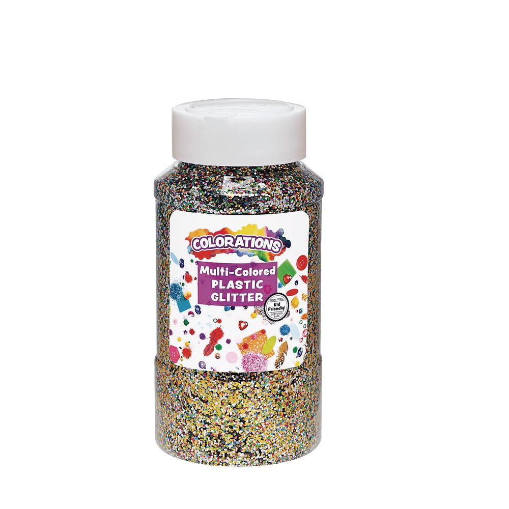 Colorations Extra-Safe Plastic Glitter, Multi - 1 lb. - Walmart.com