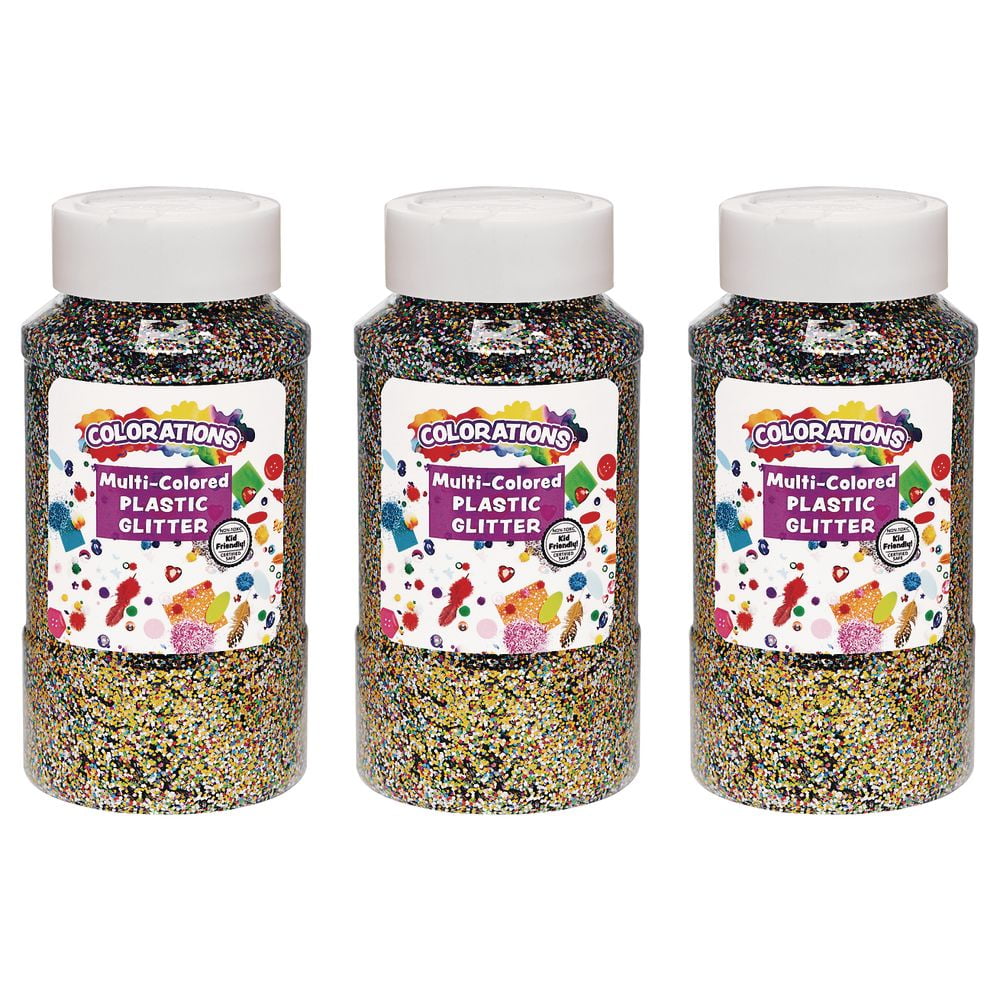 Colorations Extra-Safe Plastic Glitter, Multi - 3 lbs. - Walmart.com