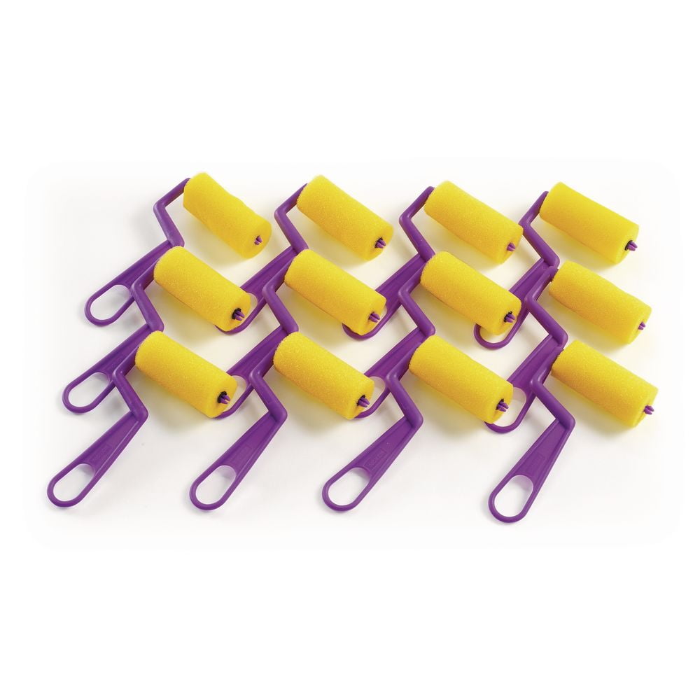 Colorations Foam Paint Rollers - Set of 12 - Walmart.com