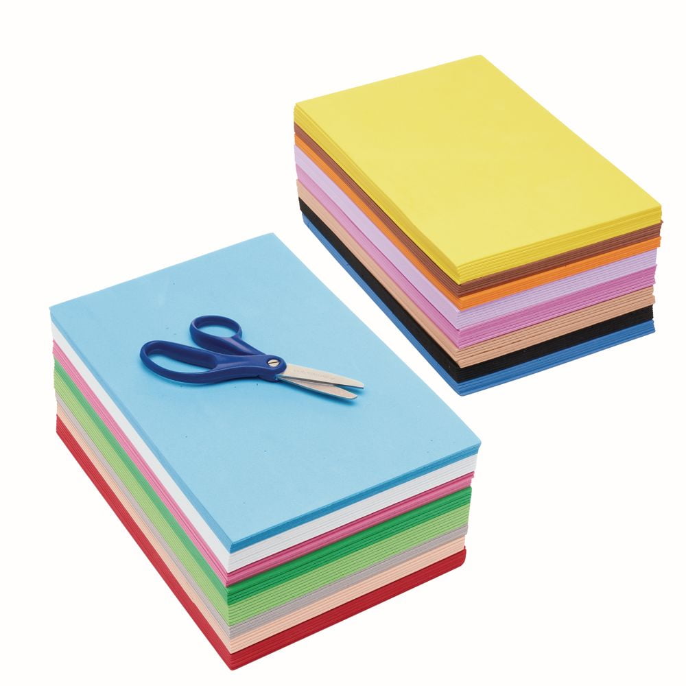 Colorations Foam Sheet Super Pack - 100 Sheets - Walmart.com