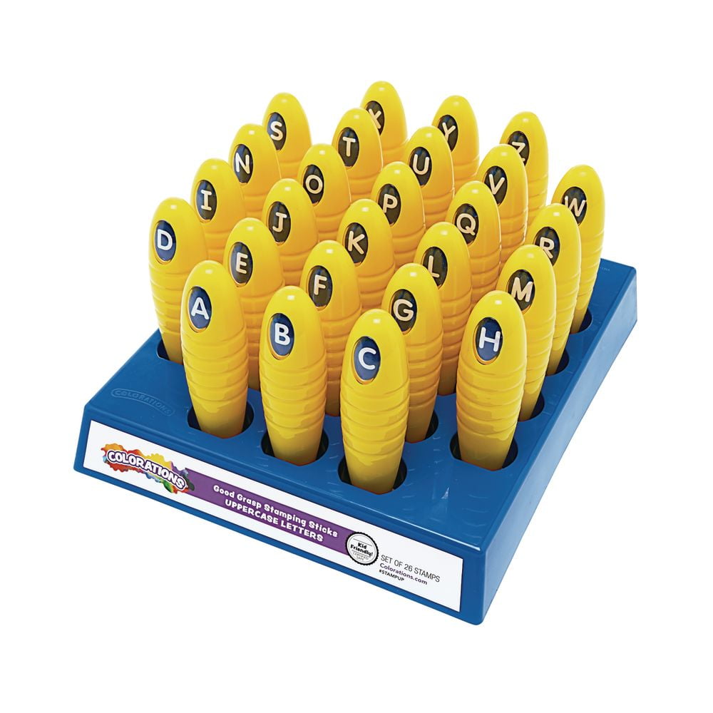 Colorations Good Grasp Stamping Sticks - Uppercase - Walmart.com