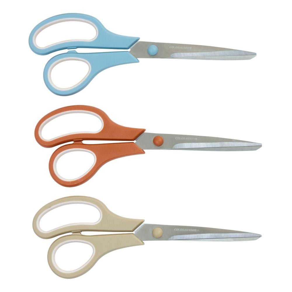Colorations Heavy-Duty Stainless Steel Scissors - Set of 3 in Boho ...