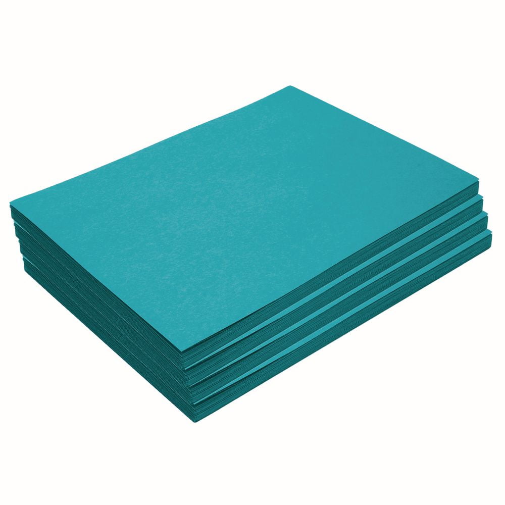 Colorations Heavyweight Turquoise Construction Paper, 9" x 12" - 200 ...
