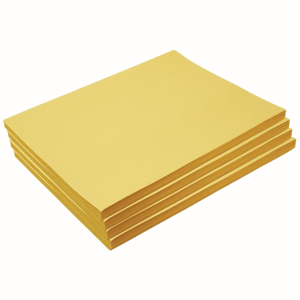 Colorations Heavyweight Yellow Construction Paper - 9" x 12", 200 ...