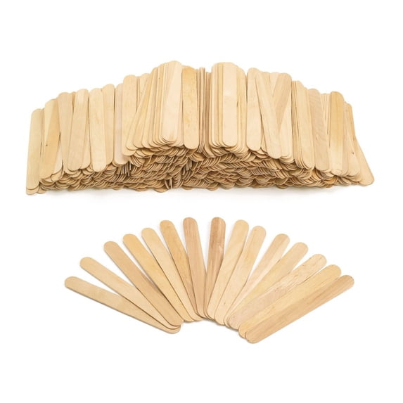 Colorations Large Wooden Art Craft Sticks - 500 Pieces, Regular Size ...