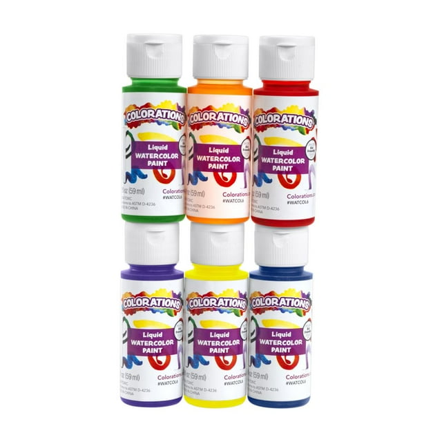 Colorations Non-Toxic School Art Supplies - Liquid Watercolor Paints ...