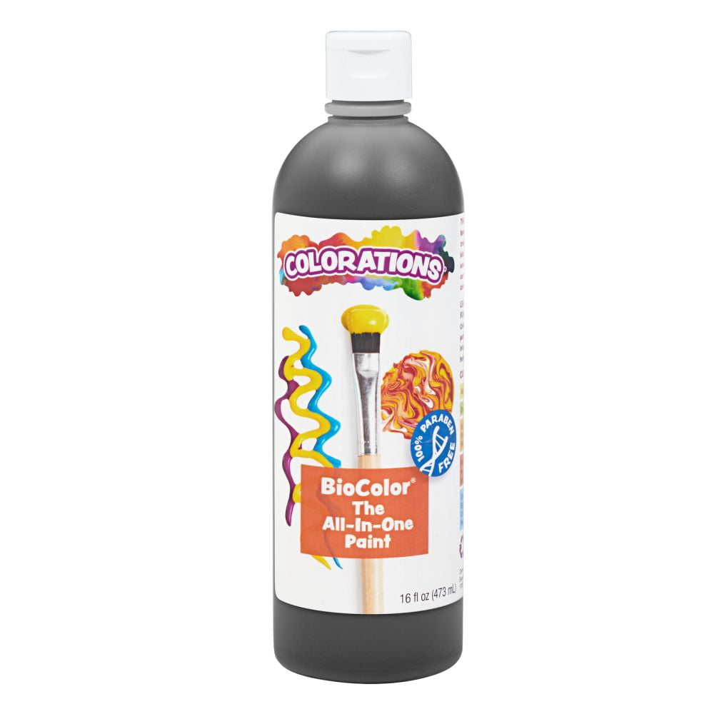 Colorations Paraben-Free BioColor Paint - Black, 16 oz. - Walmart.com
