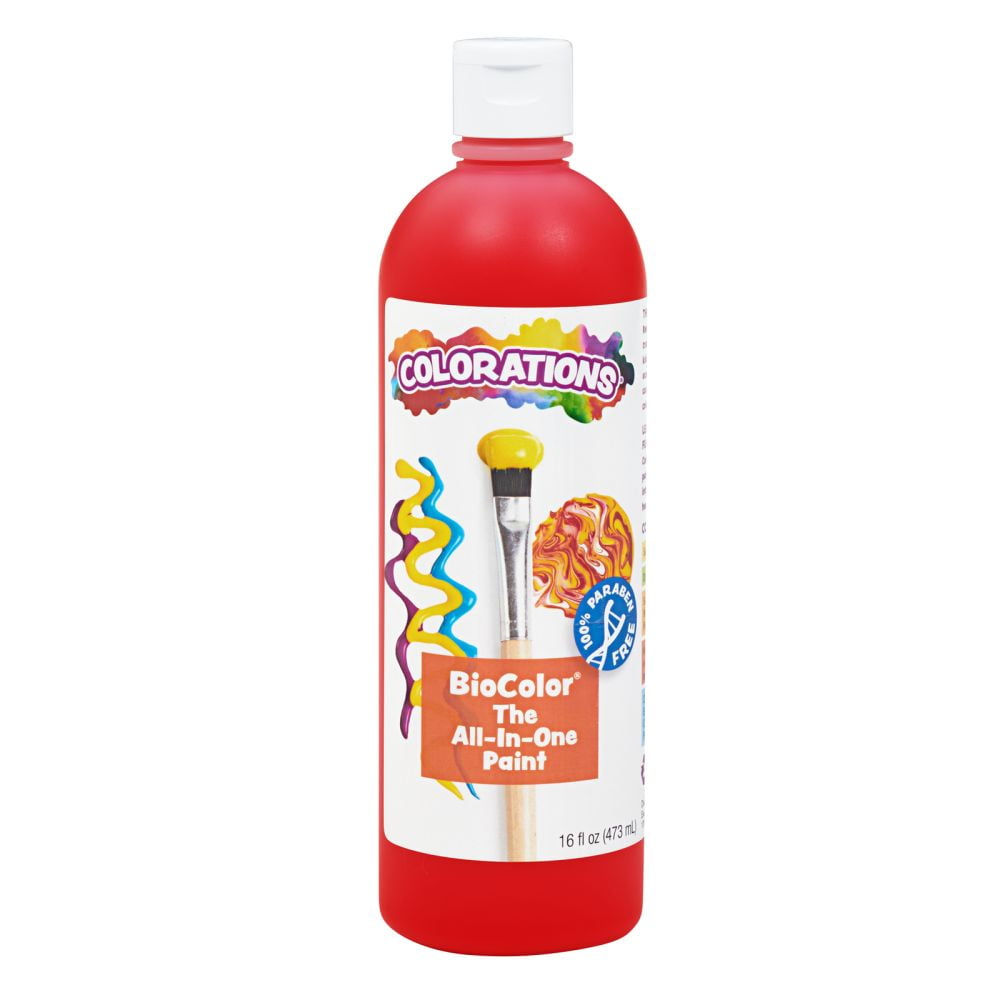 Colorations Paraben-Free BioColor Paint- Red, 16 oz. - Walmart.com