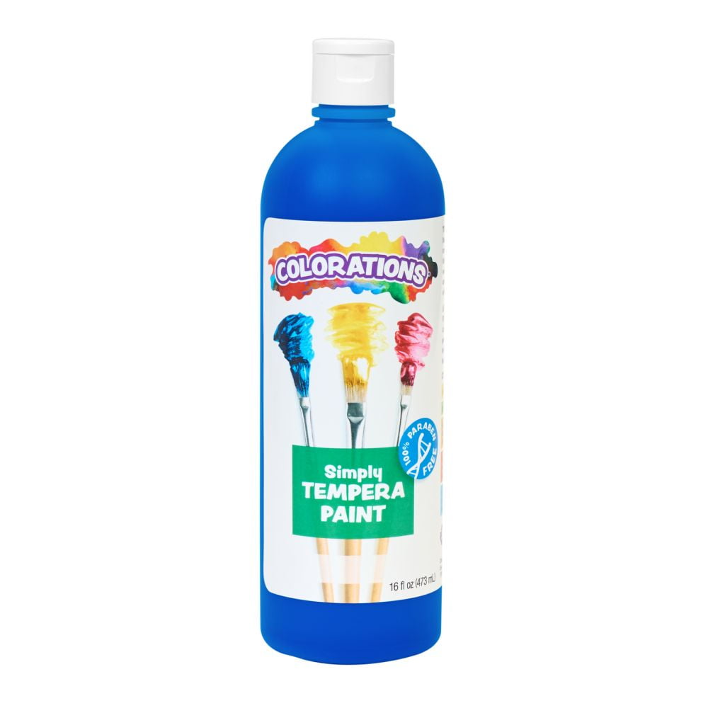 Colorations Paraben-Free Simply Tempera Paint 16 oz. -Blue - Walmart.com