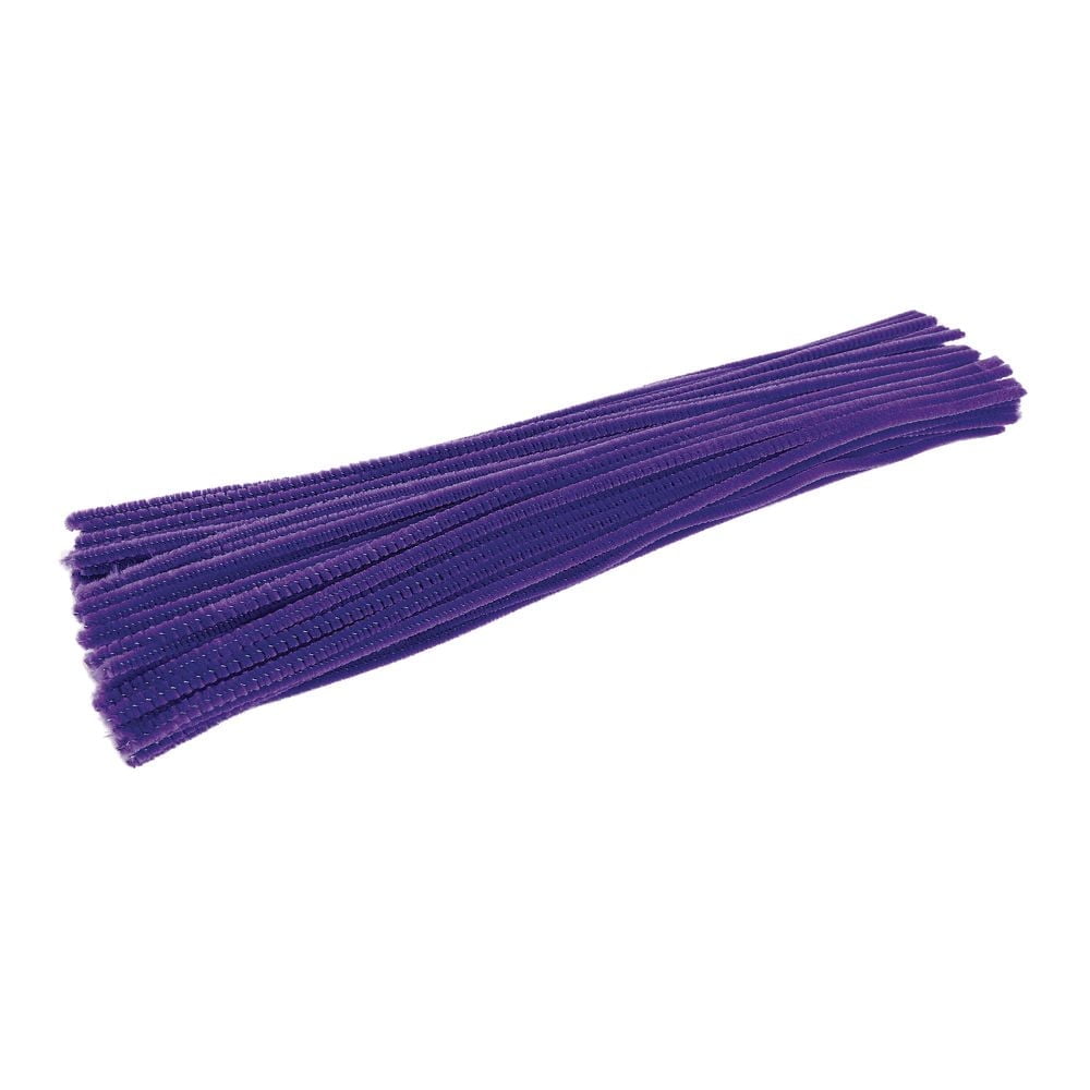 Colorations STEM Art Bulk Kit, 100 Violet Pipe Cleaners Pack - Walmart.com