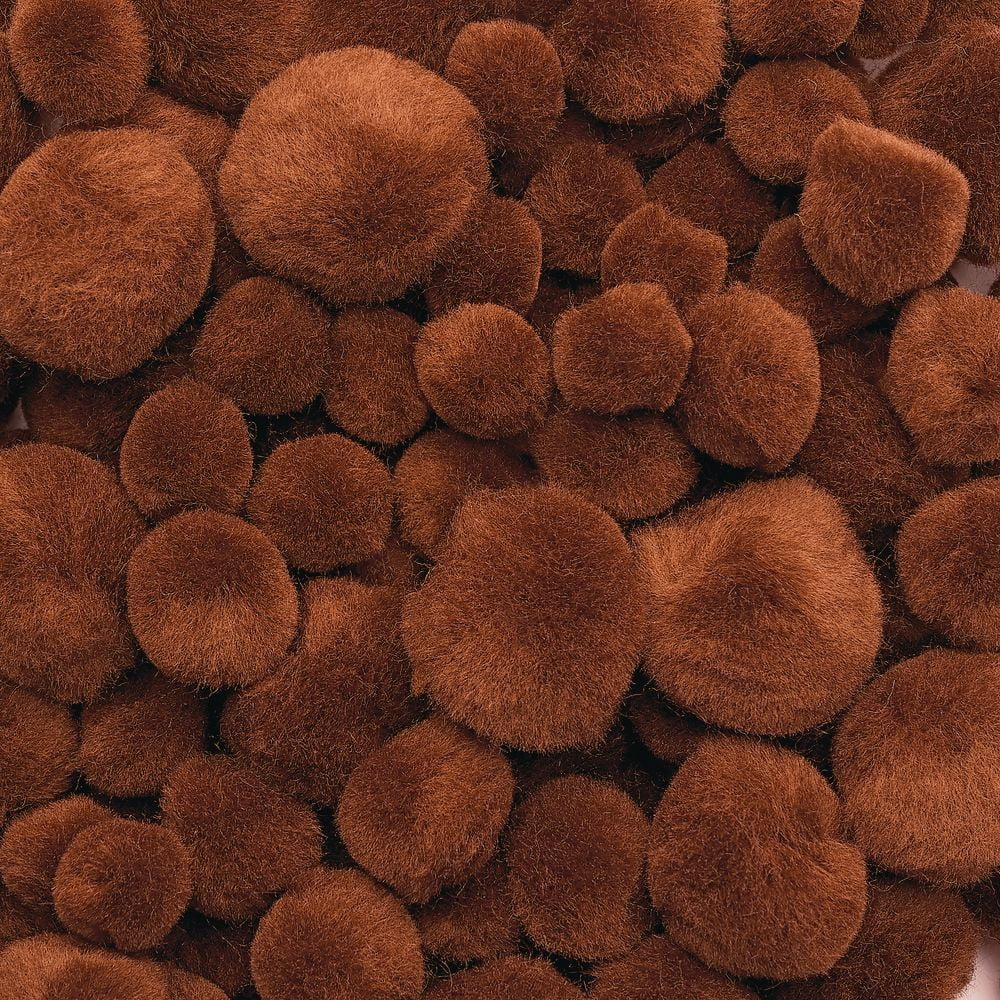 Brown Pom Poms