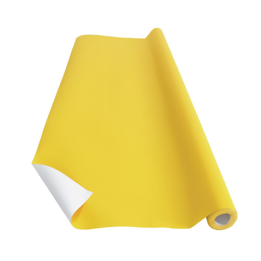 Colorations Prima-Color Fade-Resistant Paper Roll, Yellow 47 7/8" x 50 ...