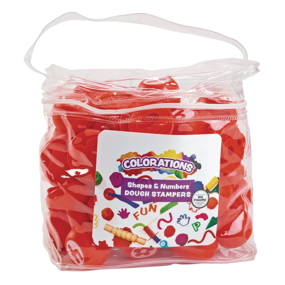 Colorations Shapes & Numbers Dough Stampers - Set of 26 - Walmart.com