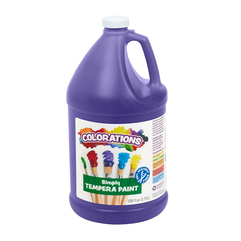 Colorations Simply Washable Tempera Paint Gallon- Purple - Walmart.com