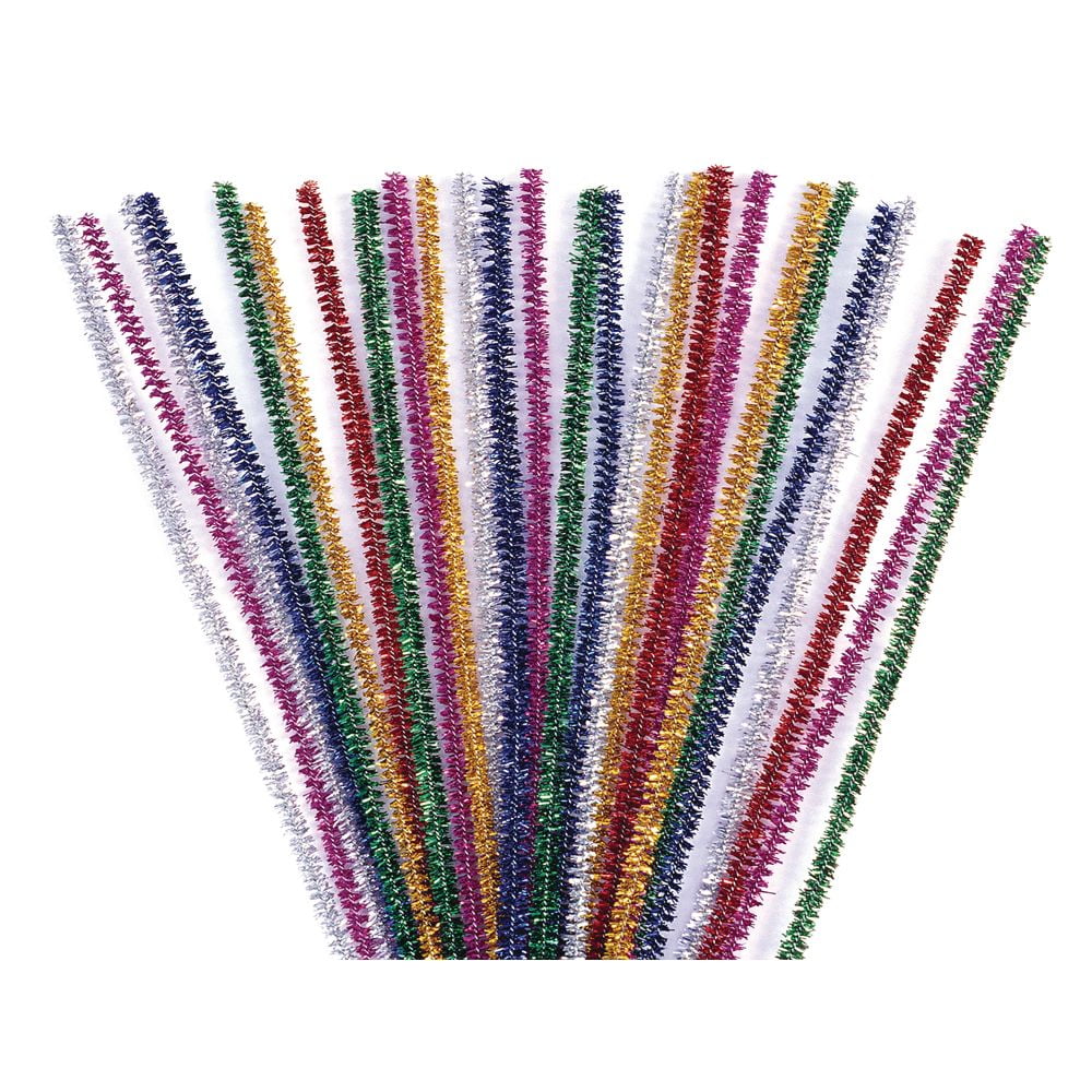 Colorations Sparkle Pipe Cleaners - Pack of 100 - Walmart.com