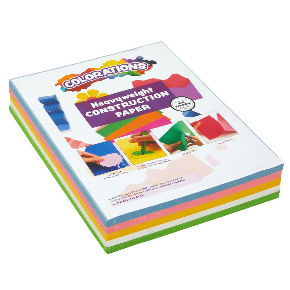 Colorations Spring Colors of Construction Paper - Walmart.com