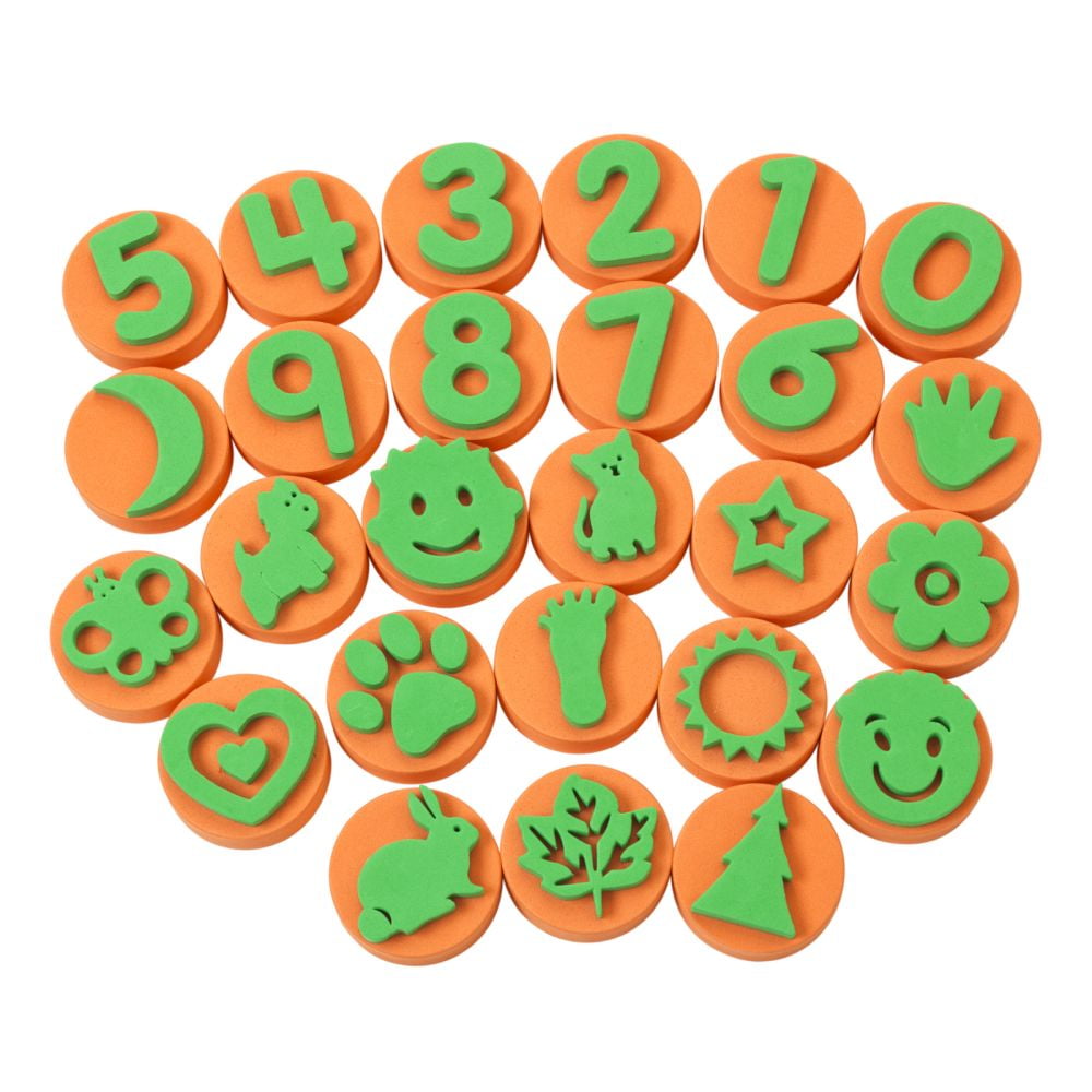 Colorations Stampers Shapes & Numbers - Set of 26 - Walmart.com