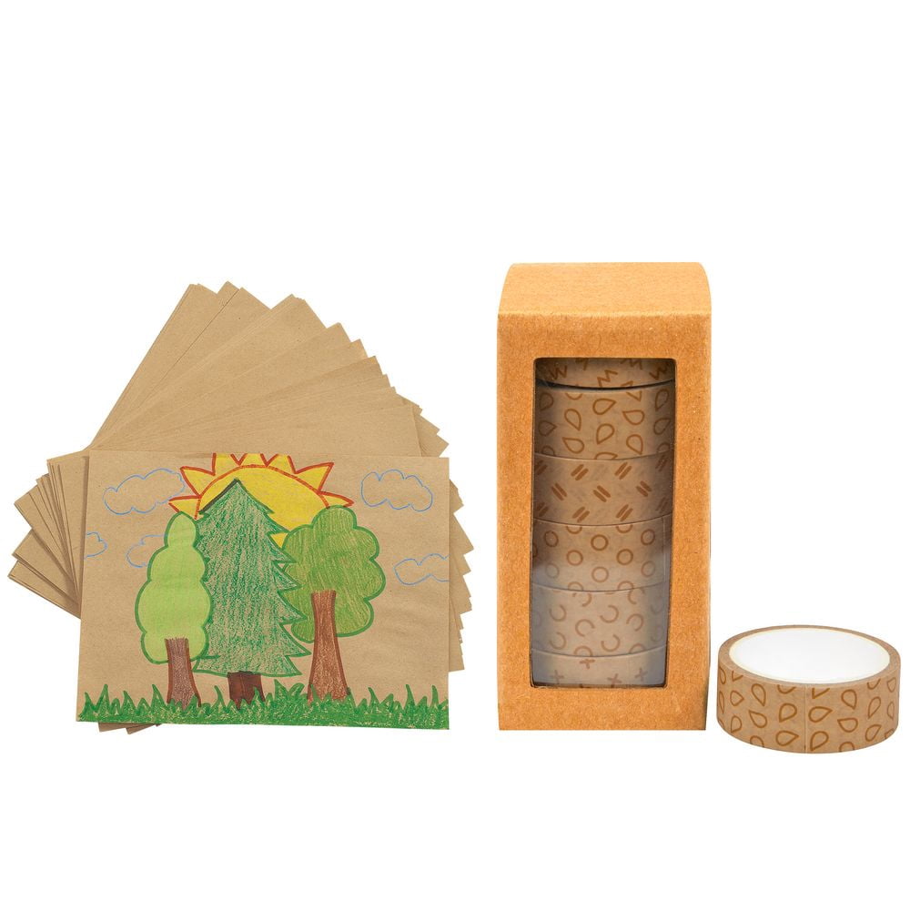 Colorations Tape & Paper - 500 Sheets Natural Recycled Paper ...