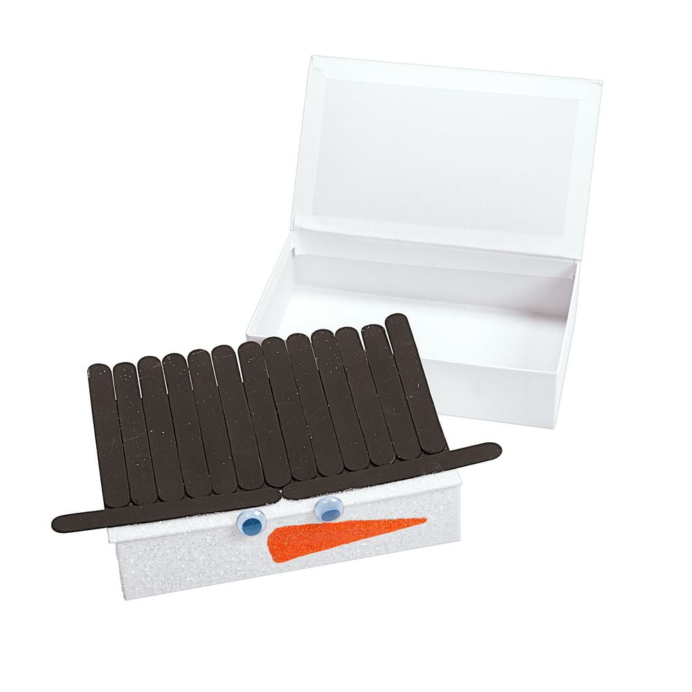 Colorations White Cardboard Pencil Boxes - Set of 12 - Walmart.com