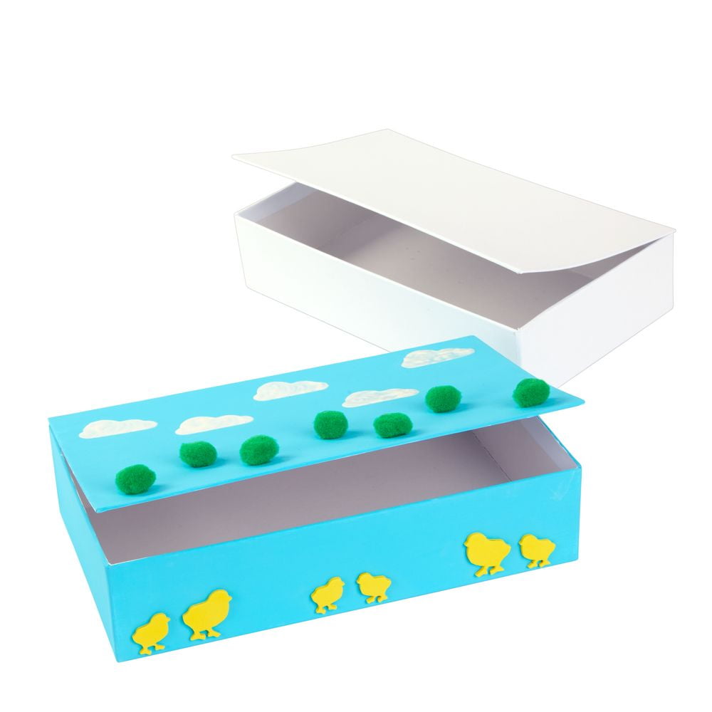 Colorations White Cardboard Pencil Boxes - Set of 12 - Walmart.com