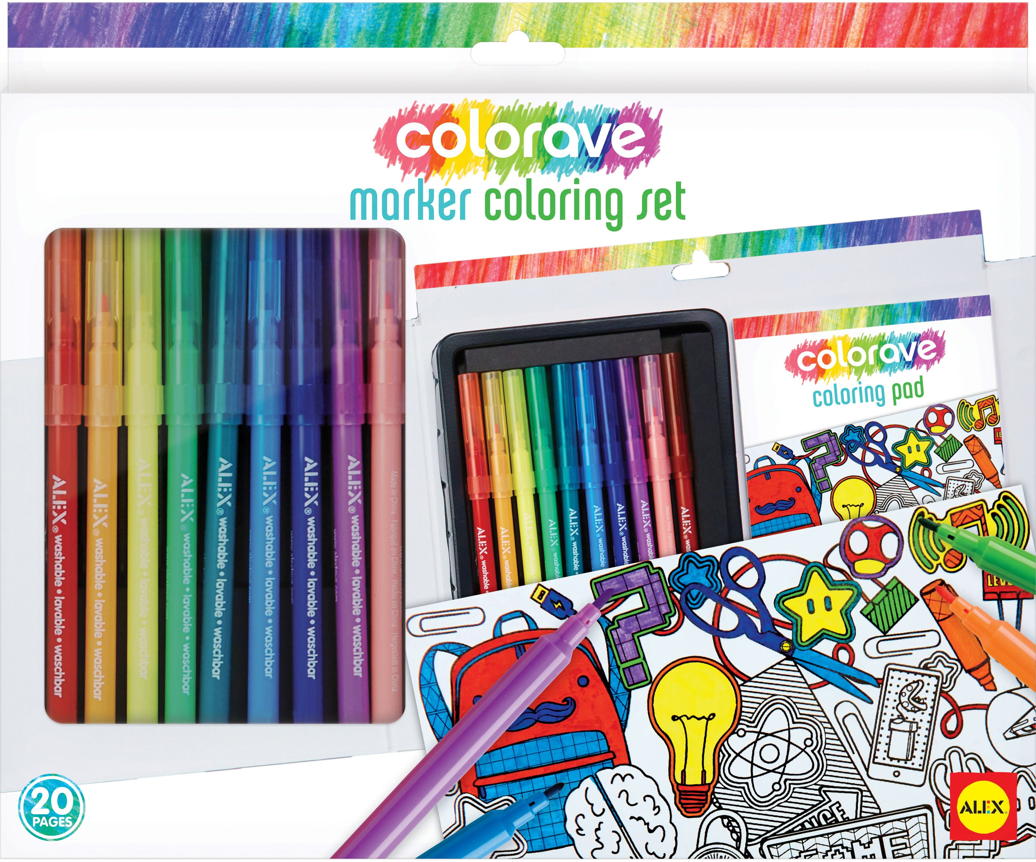 Colorave Marker Coloring Set - Walmart.com