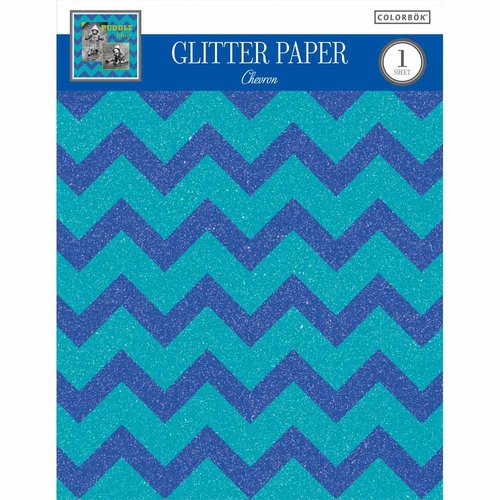 Blue Glitter Chevron Backgrounds