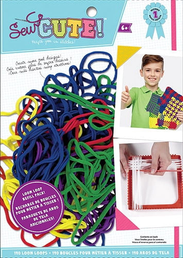 Colorbk Sew Cute Loom Loop Refill Craft Kit, 144 Piece - Walmart.com