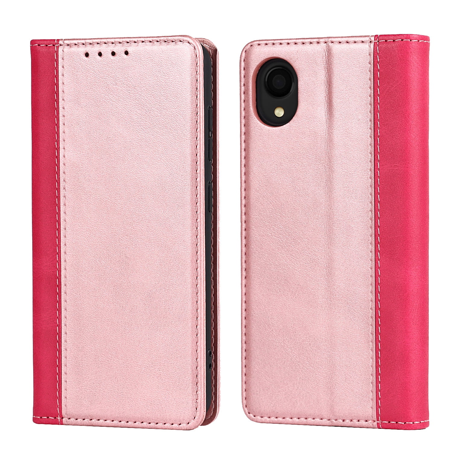 Colorblock Flip Wallet Phone Leather Case for Samsung S25 Ultra S24 ...