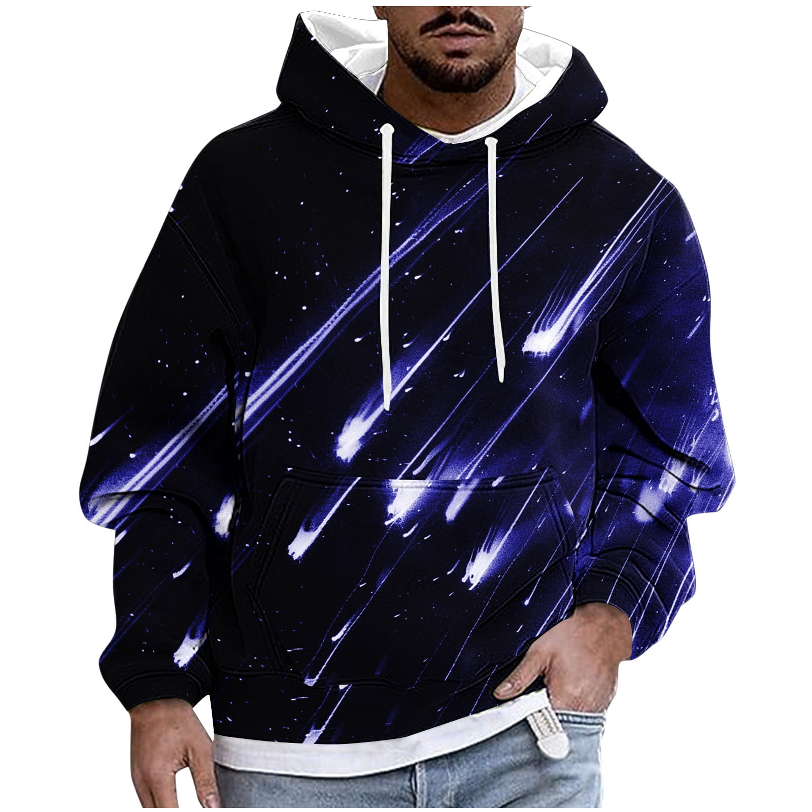 Colorblock Sweatshirts Sweatshirts for Men Trendy Long Sleeve Workout ...