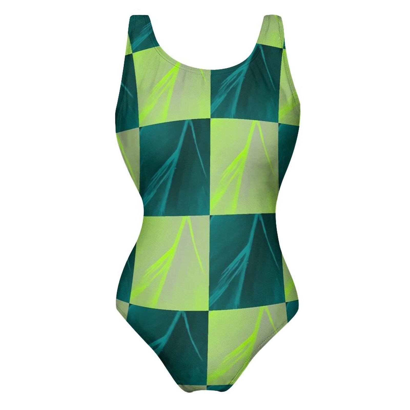 Colorblock Swimsuit Colorful Print Push Up Swimwear One-Piece Holiday ...