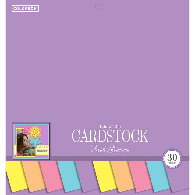 Colorbok 12" Fresh Blossom Smith Cardstock Pad, 30 Piece - Walmart.com