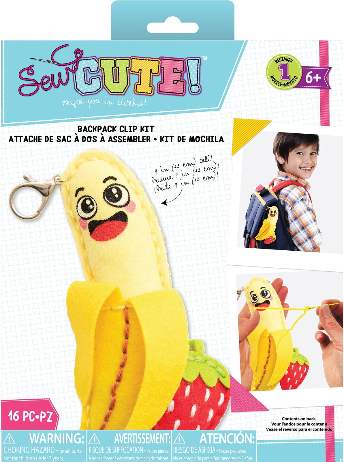 Colorbok Sew Cute! Felt Keychain-Banana - Walmart.com